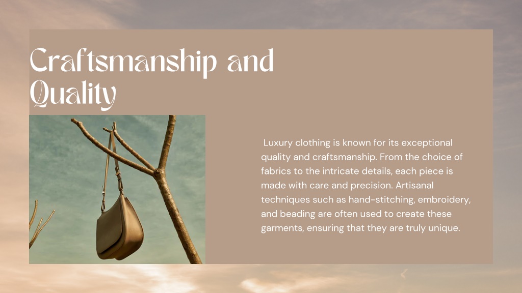 PPT - Luxury Clothings: What makes them different? PowerPoint ...