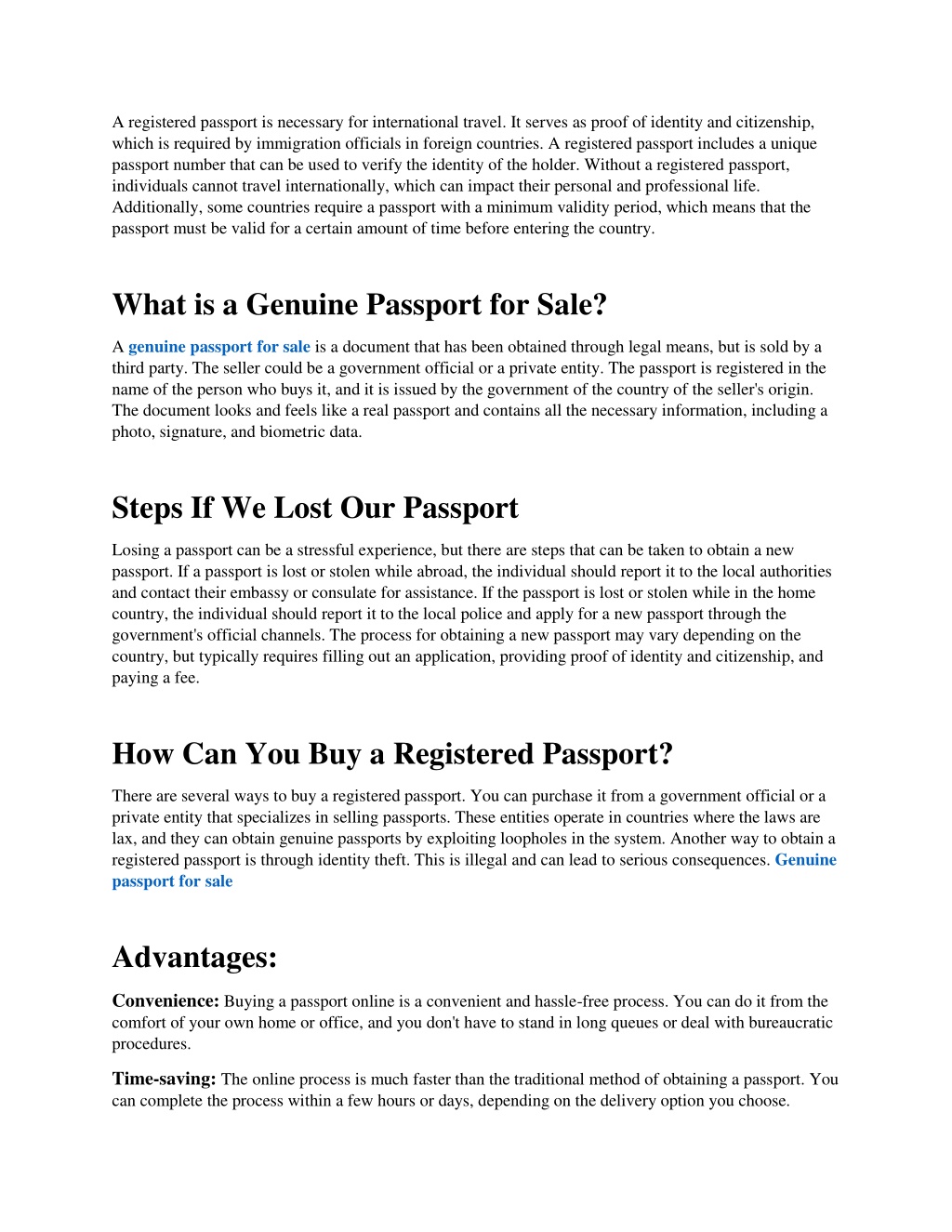 PPT - Genuine Passport for Sale - What You Need to Know PowerPoint ...