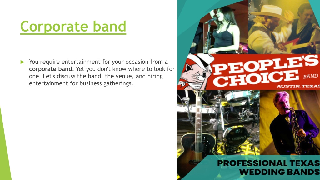 PPT - Entertainment for your occasion from a Corporate band PowerPoint ...