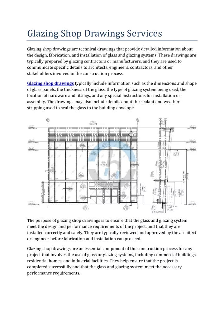 PPT - Glazing Shop Drawings Services PowerPoint Presentation, free ...