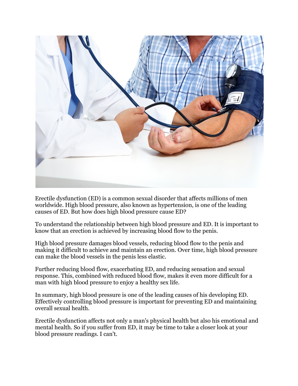 PPT - Blood Pressure Culprit for Erectile Dysfunction PowerPoint ...