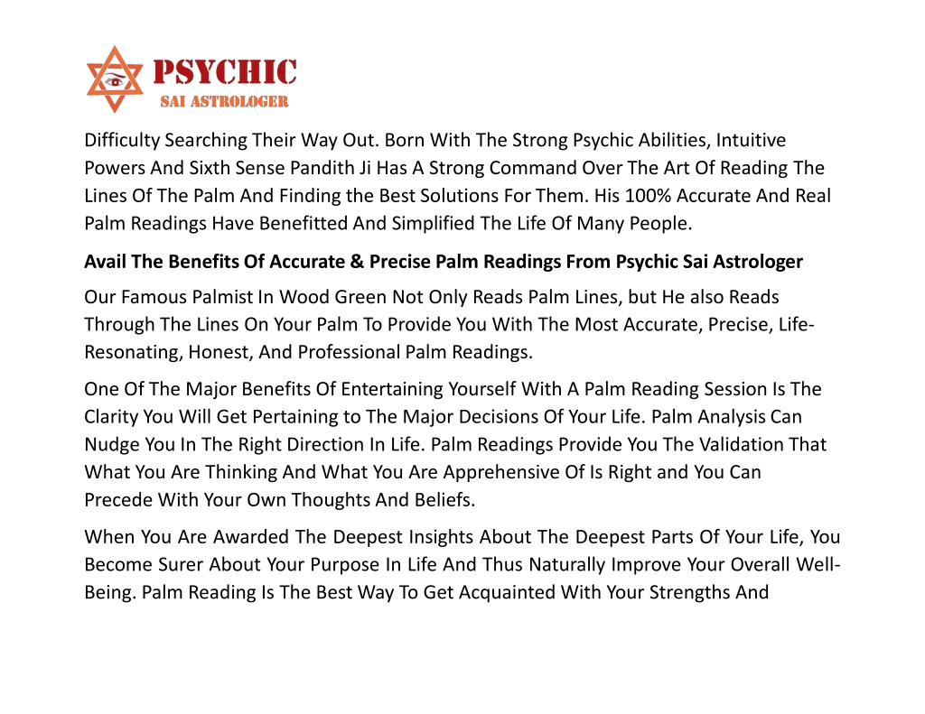 PPT - Most Famous Best Indian Palm Reader In Wood Green PowerPoint ...