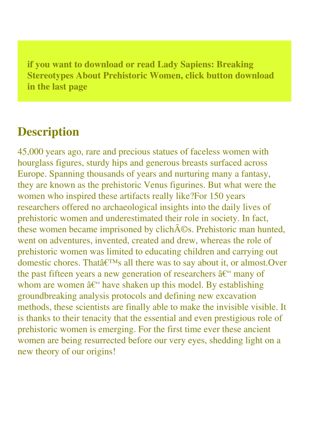 Ppt Download P D F Lady Sapiens Breaking Stereotypes About