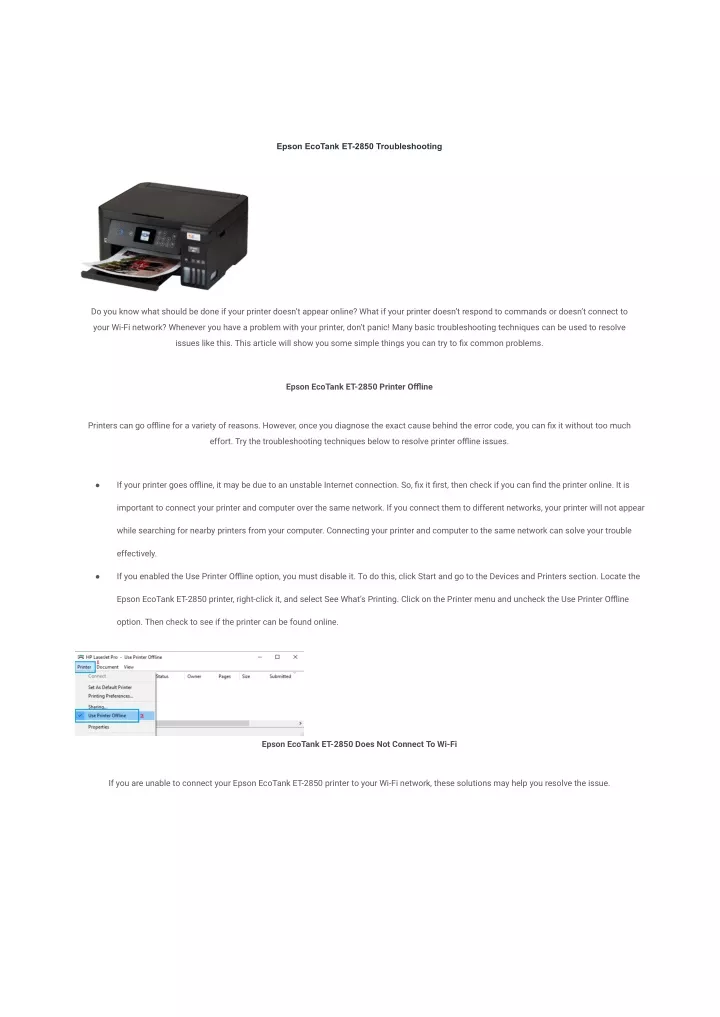 PPT - et 2850 troubleshooting PowerPoint Presentation, free download ...