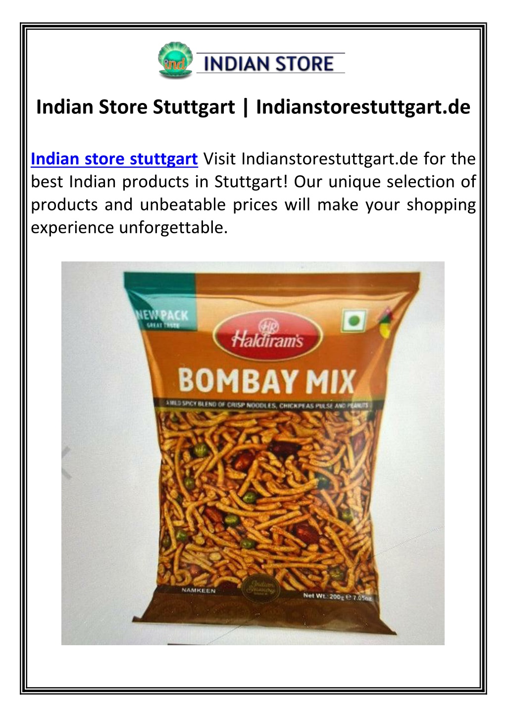PPT - Indian Store Stuttgart | Indianstorestuttgart.de PowerPoint ...