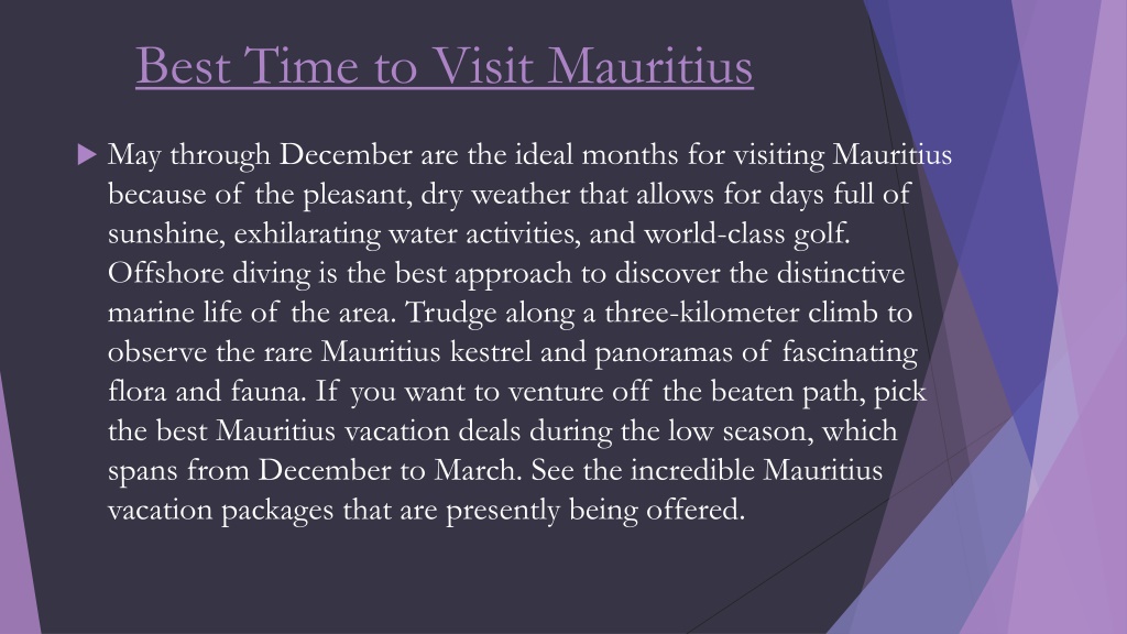 PPT - Enjoy Wonderful Mauritius Vacations at Affordable Price & Offers ...