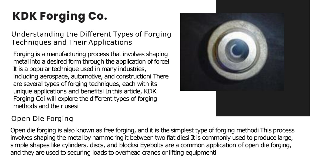 PPT KDK Forging Co Provide Latest Forging Technique PowerPoint