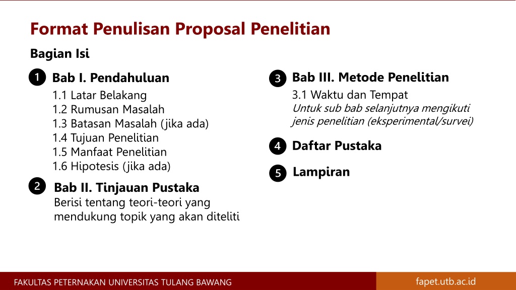 PPT - Format Penulisan Karya Ilmiah di Fakultas Peternakan Universitas ...