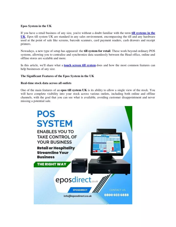 PPT - How Till System For Retail Benefits Your Business PowerPoint Presentation - ID:12075532