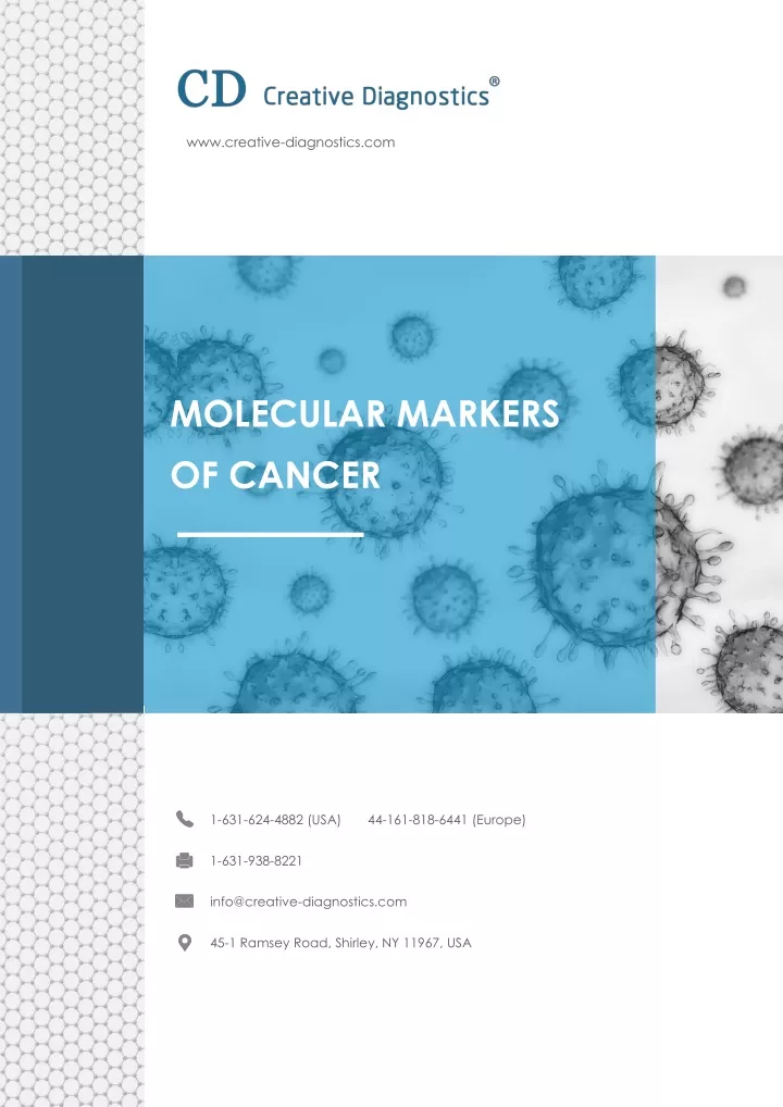 PPT - Molecular Markers of Cancer PowerPoint Presentation, free ...