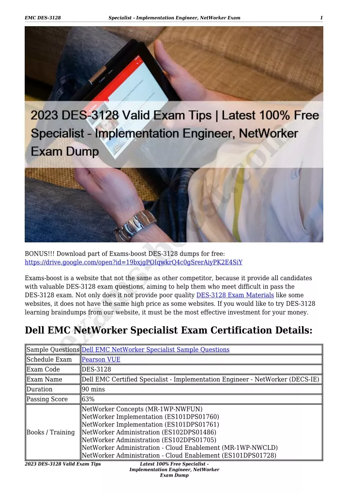 PPT - 2023 DES-3128 Valid Exam Tips | Latest 100% Free Specialist ...