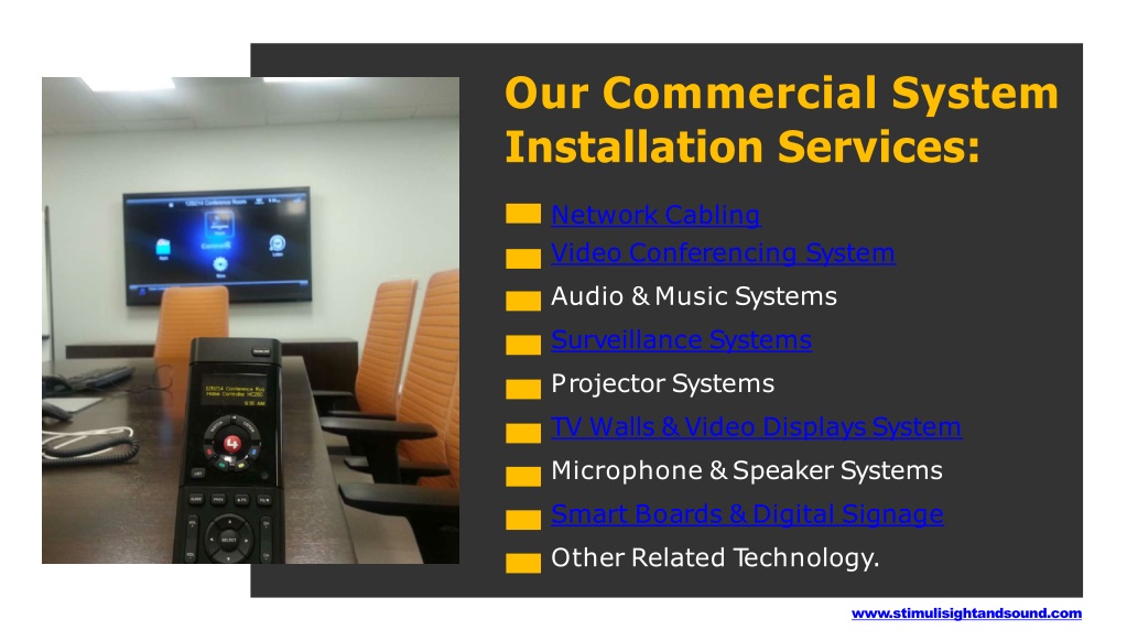 PPT - Commercial Audio Video Installation Services By Stimuli Sight And ...