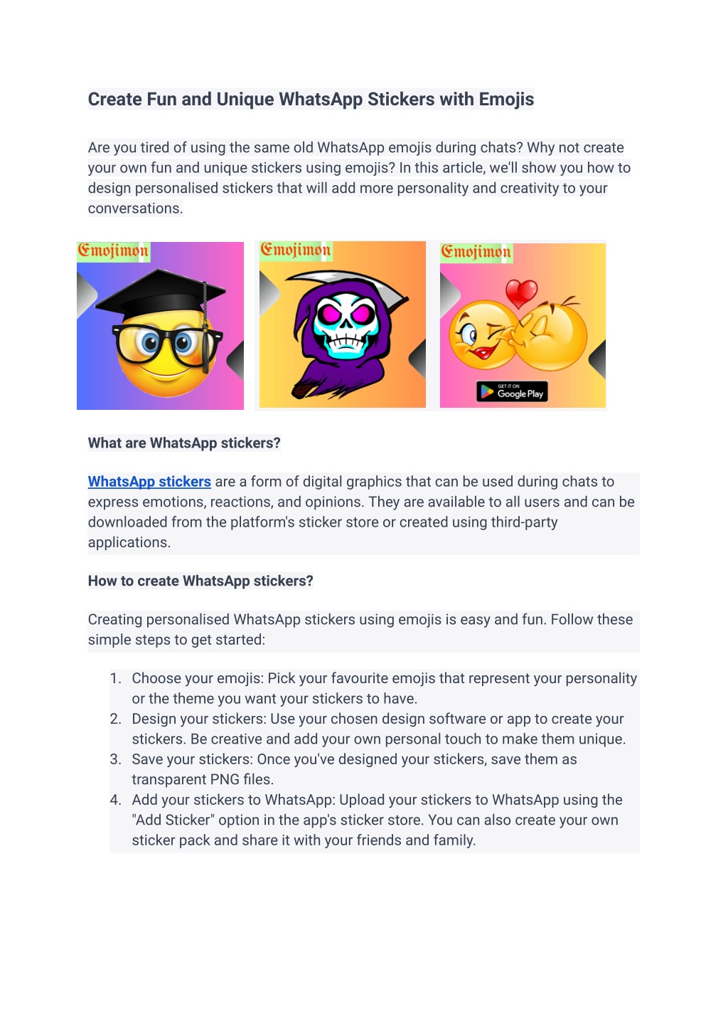 PPT - Emoji WhatsApp Stickers PowerPoint Presentation, free download ...