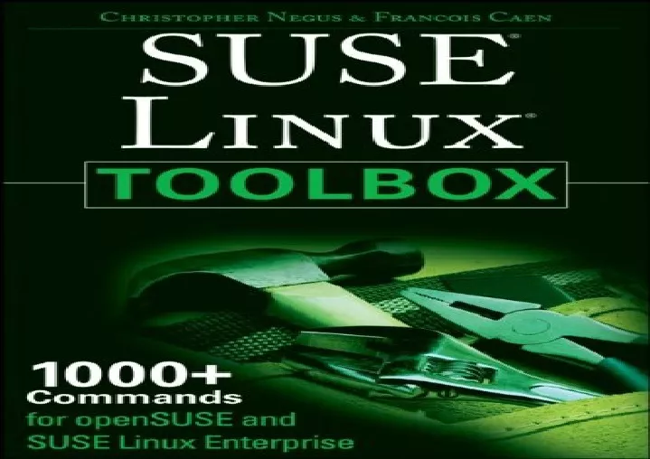 Ppt Pdf Book Suse Linux Toolbox 1000 Commands For Opensuse And Suse Linux Ente Powerpoint 1883