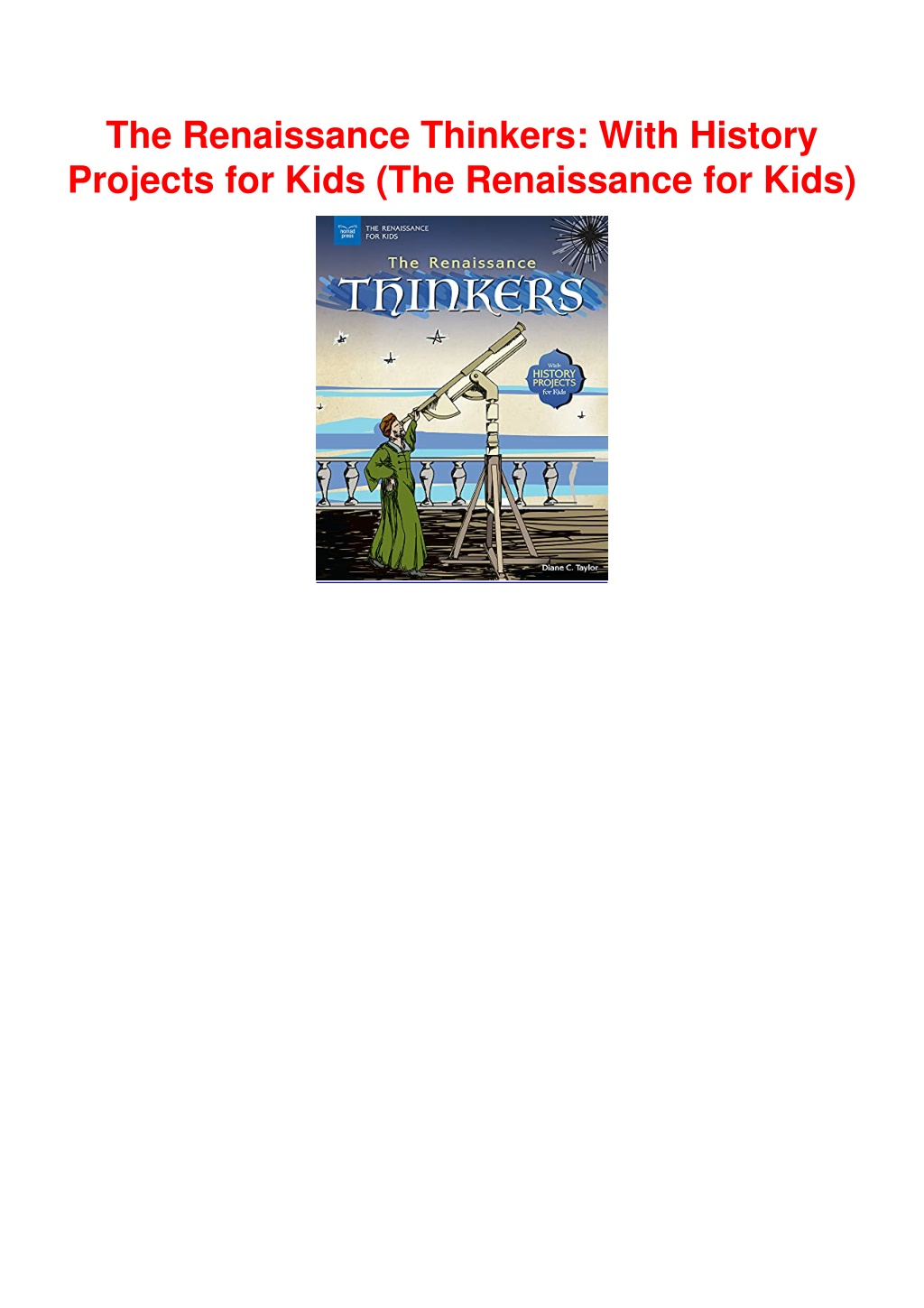 PPT - Download⚡️(PDF) ️ The Renaissance Thinkers: With History Projects ...