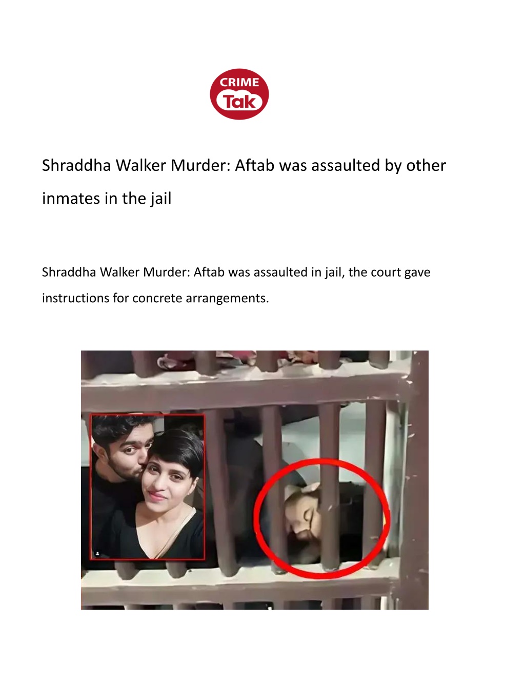 PPT - Shraddha Walker Murder_ Aftab was assaulted by other inmates in ...