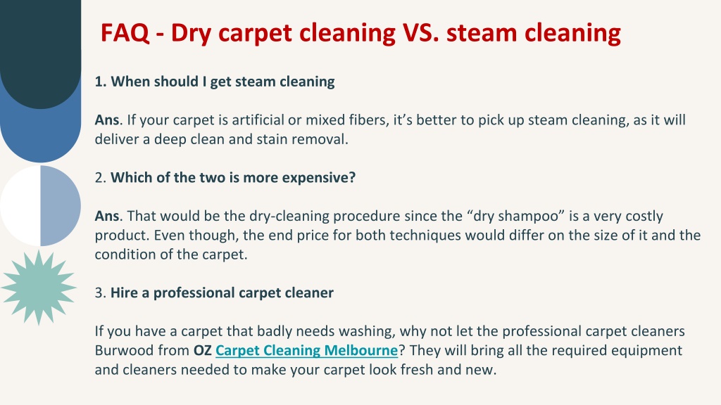 PPT - Carpet Steam Vs Dry Carpet Cleaning Keysborough PowerPoint ...
