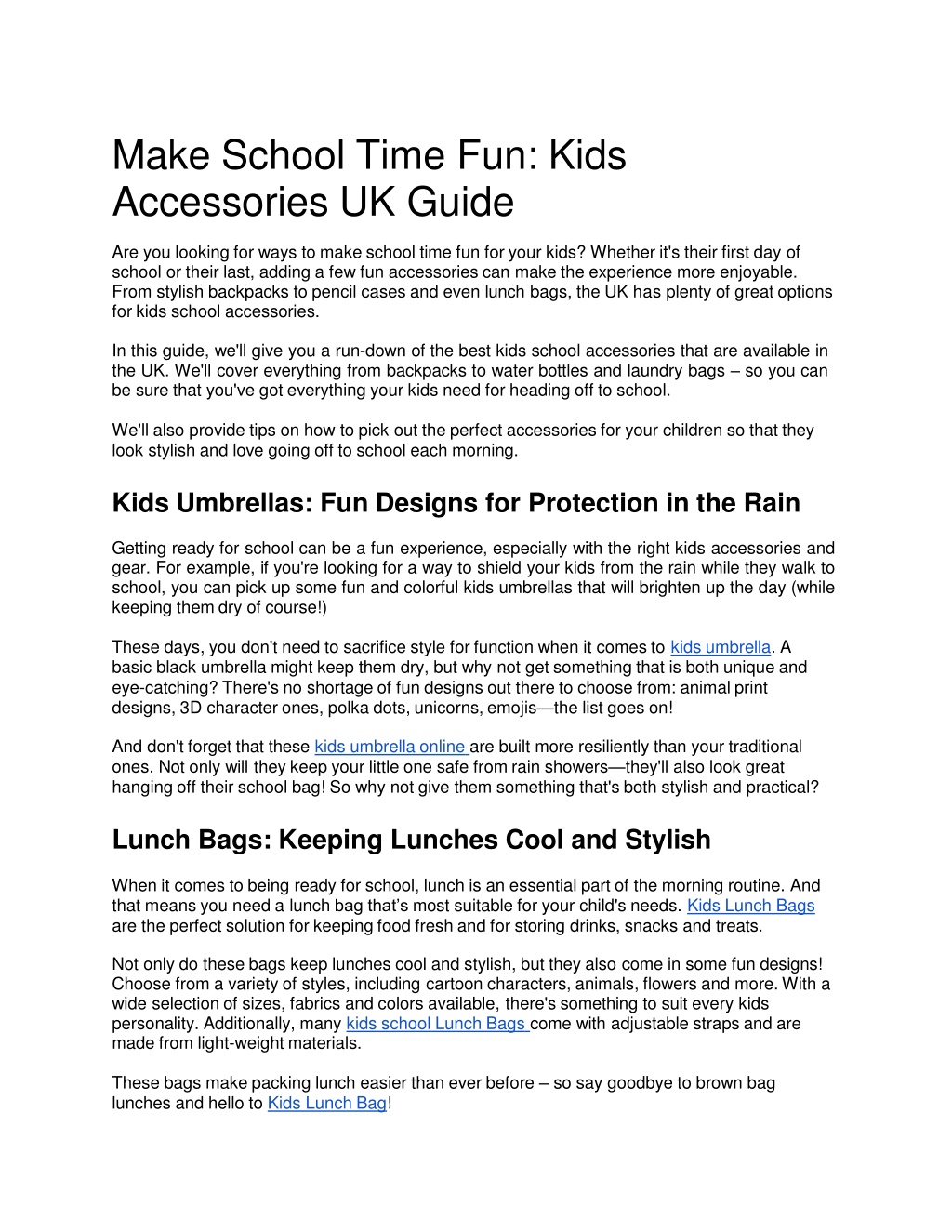 PPT - Make School Time Fun Kids Accessories UK Guide PowerPoint ... PPT - Make School Time Fun Kids Accessories UK Guide PowerPoint ...