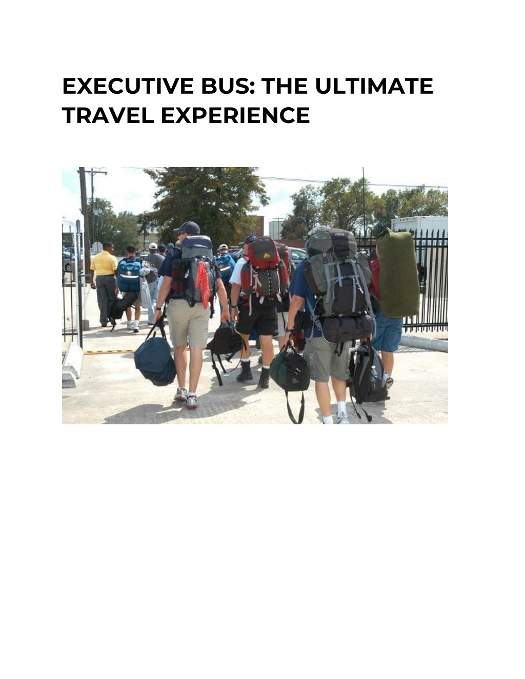 PPT - EXECUTIVE BUS THE ULTIMATE TRAVEL EXPERIENCE PowerPoint ...