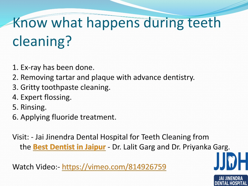 PPT - Jai Jinendra Dental Hospital PowerPoint Presentation, free ...