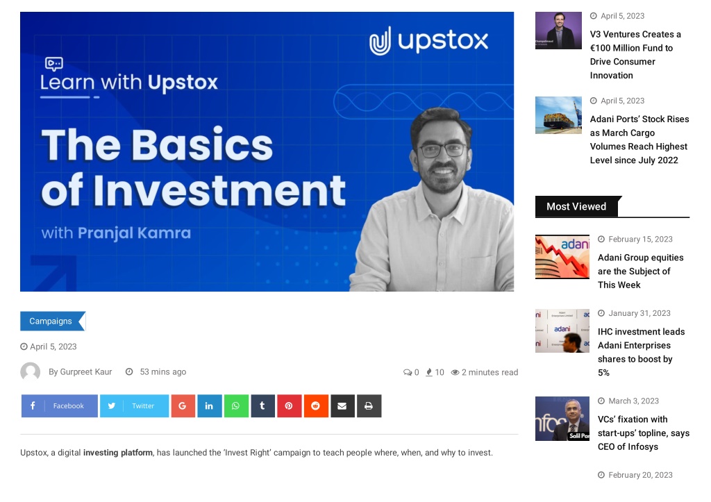 PPT - indiabiz_live_upstox-switches-its-emphasis-to-investing-properly_ PowerPoint Presentation ...
