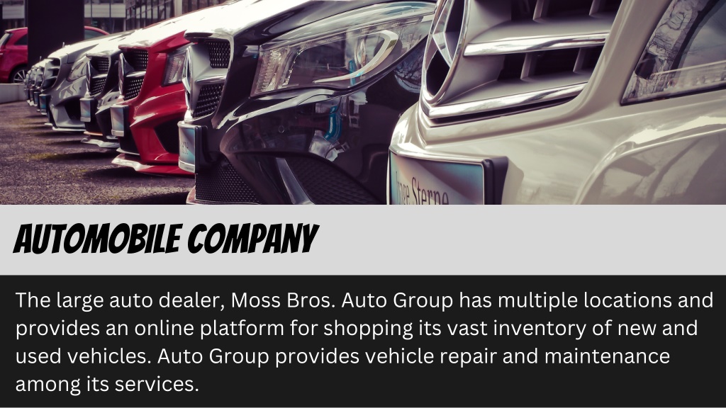 PPT - Moss Bros Auto Group - The Large Auto Dealer PowerPoint ...