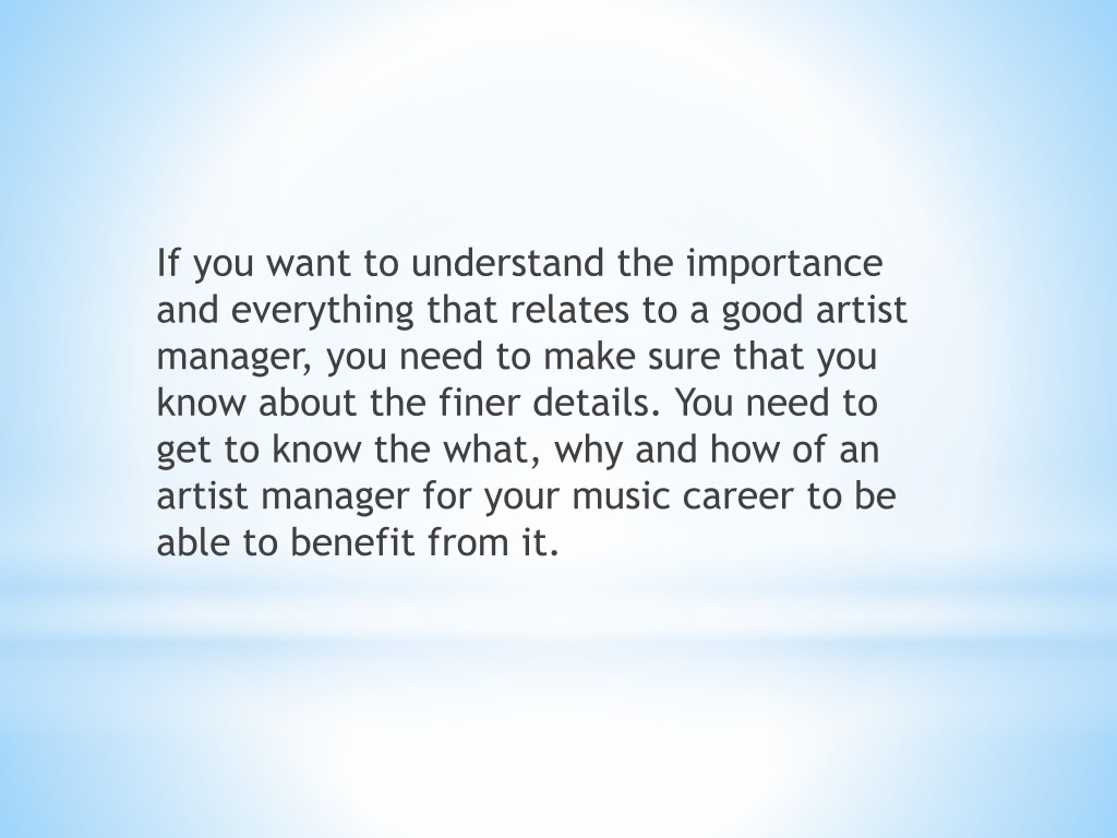 PPT - Lisette Paulson Working with the Best Artist Managers PowerPoint ... PPT - Lisette Paulson Working with the Best Artist Managers PowerPoint ...