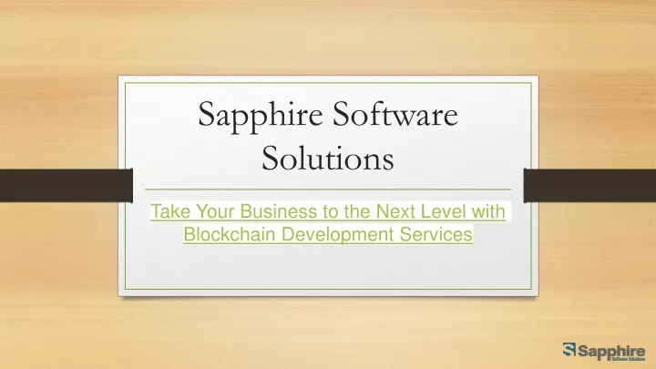 PPT - Take Your Business to the Next Level with Blockchain Development ...