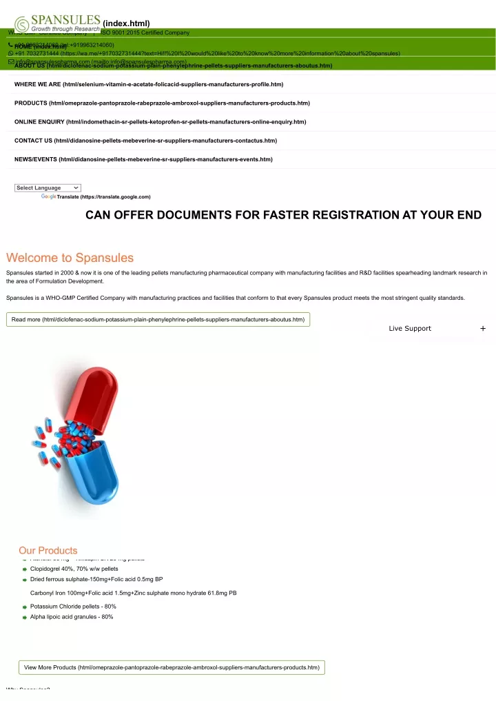 PPT - Spansules Pharma | Orlistat | Tamsulosin | Duloxetine HCL EC ...