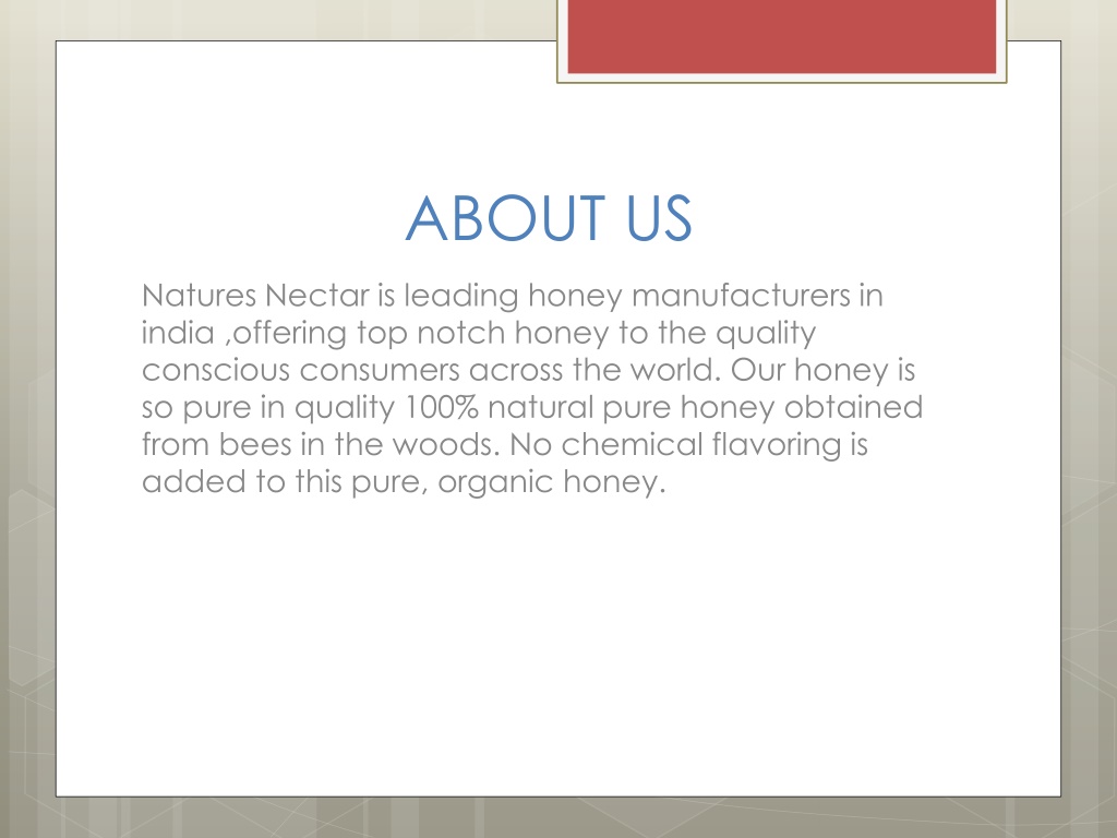 PPT - Best Raw Honey | Raw Honey Price In India | Natures Nectar PowerPoint Presentation - ID ...
