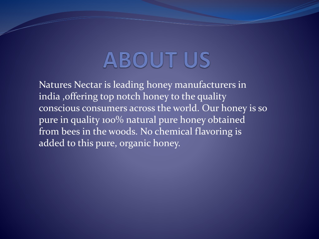 PPT - Buy Organic Honey | Organic Honey Online | Natures Nectar PowerPoint Presentation - ID ...