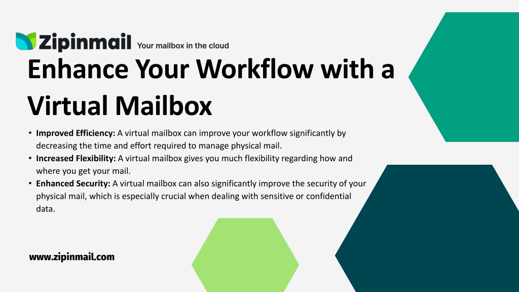 PPT - Enjoy Hassle-Free Mail Management | Zipinmail's Virtual Mailbox ...