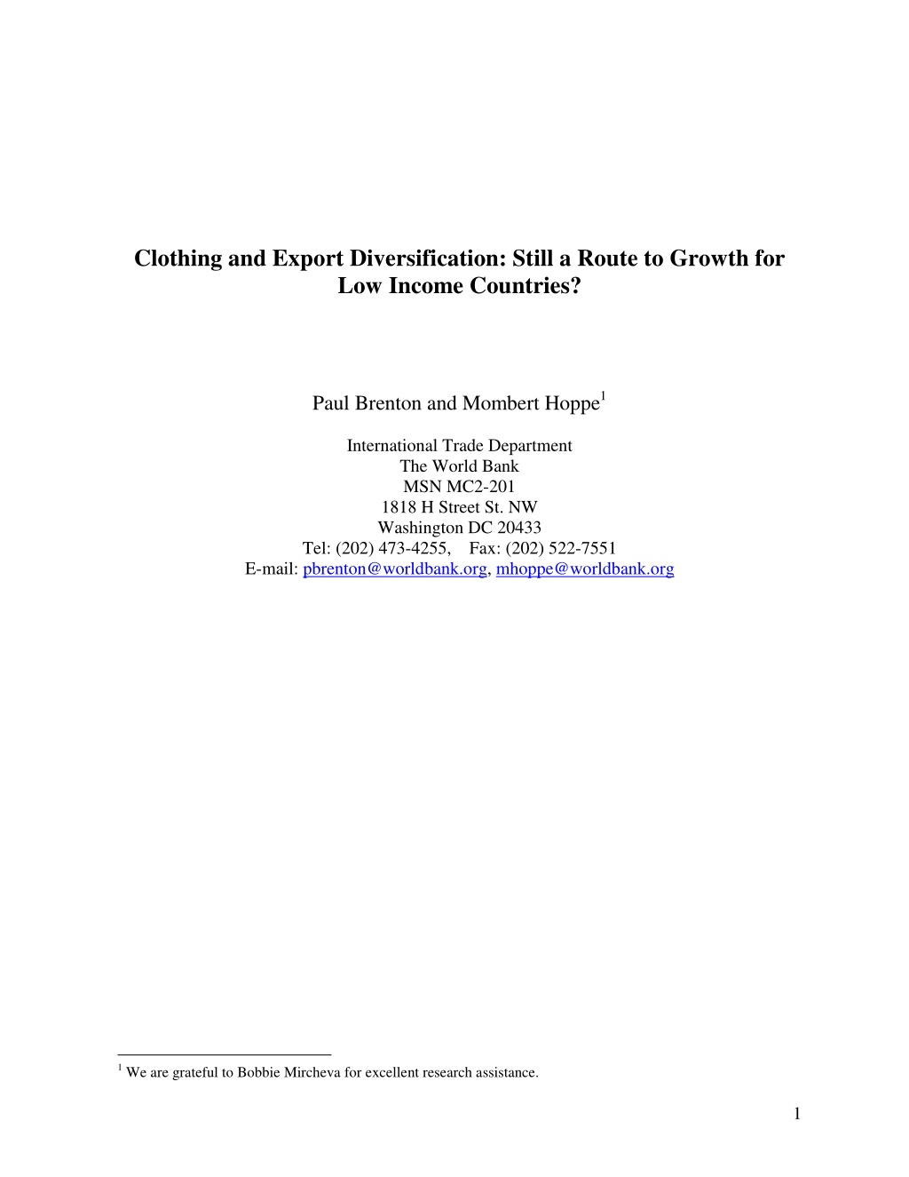 PPT - Brenton_Clothing_and_Export_Diversification_Still_a_Route_to ...
