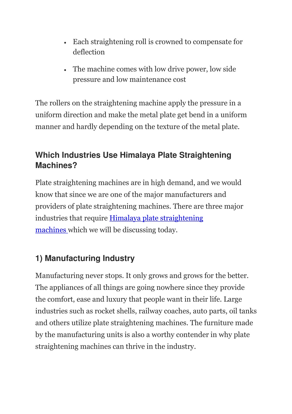 PPT - Himalaya Plate Straightening Machines PowerPoint Presentation ...