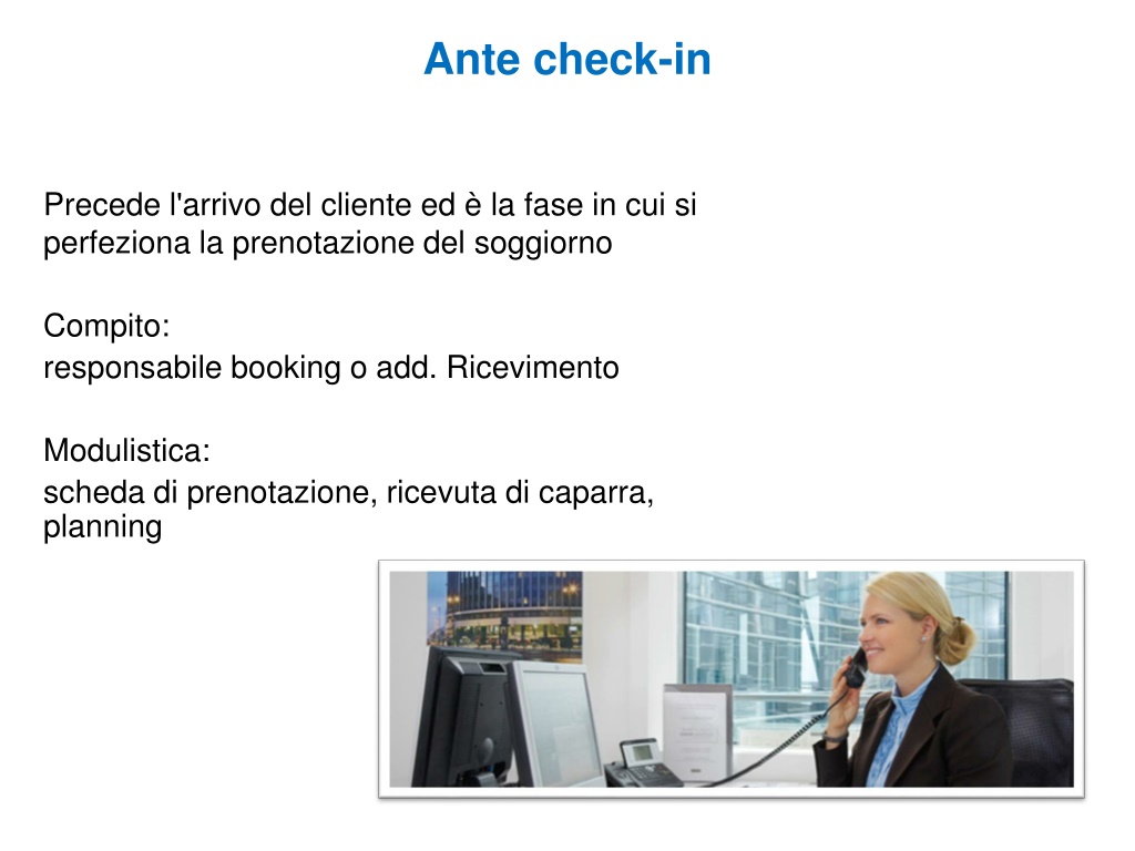 PPT - Camere e arrangiamenti alberghieri. Le fasi del ciclo cliente ...
