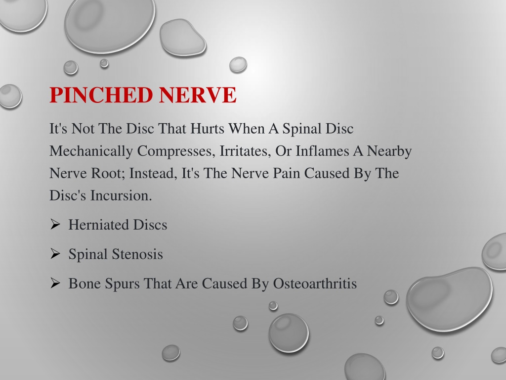 PPT - Back Pain Is Caused By A Degenerated Disc Or A Pinched Nerve ...