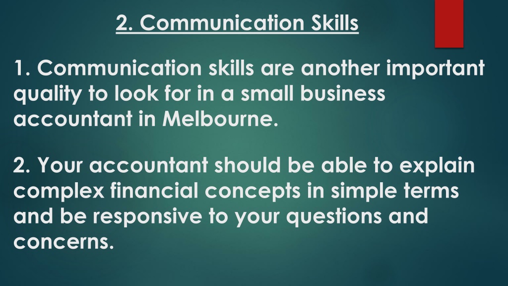 PPT - Top 5 Qualities to Look for in a Small Business Accountant in ...