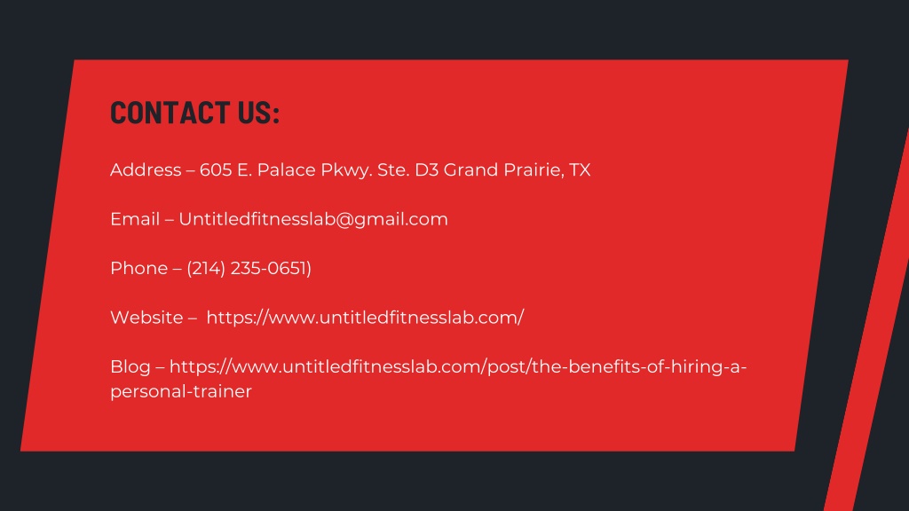 PPT - The Benefits of Hiring a Personal Trainer PowerPoint Presentation ...