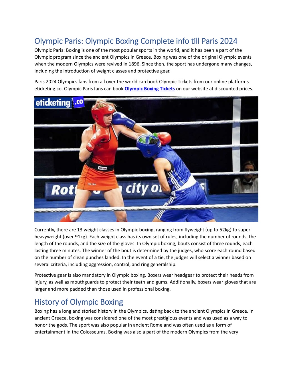 PPT - Olympic Paris Olympic Boxing Complete info till Paris 2024 ...