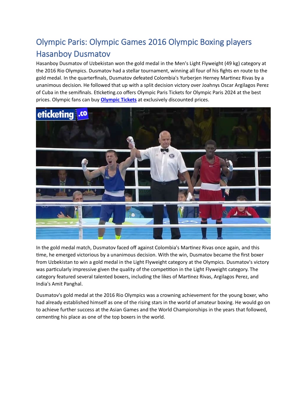 PPT - Olympic Paris Olympic Boxing Complete info till Paris 2024 ...