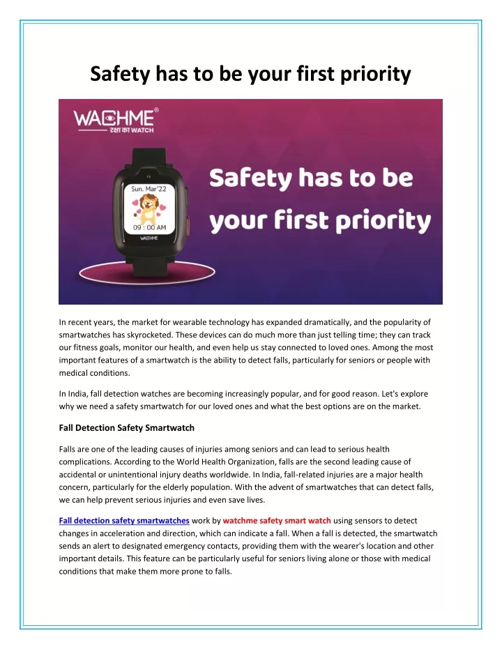 PPT - Safety has to be your first priority PowerPoint Presentation ...