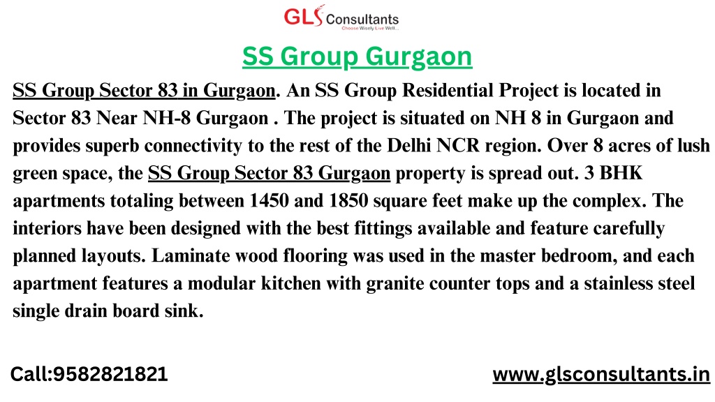 PPT - SS Group Sector 83 PowerPoint Presentation, free download - ID ...