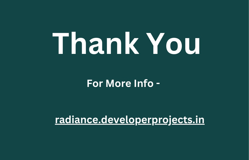PPT - Radiance Flourish Thiruvottiyur Chennai-E-Brochure PowerPoint ...