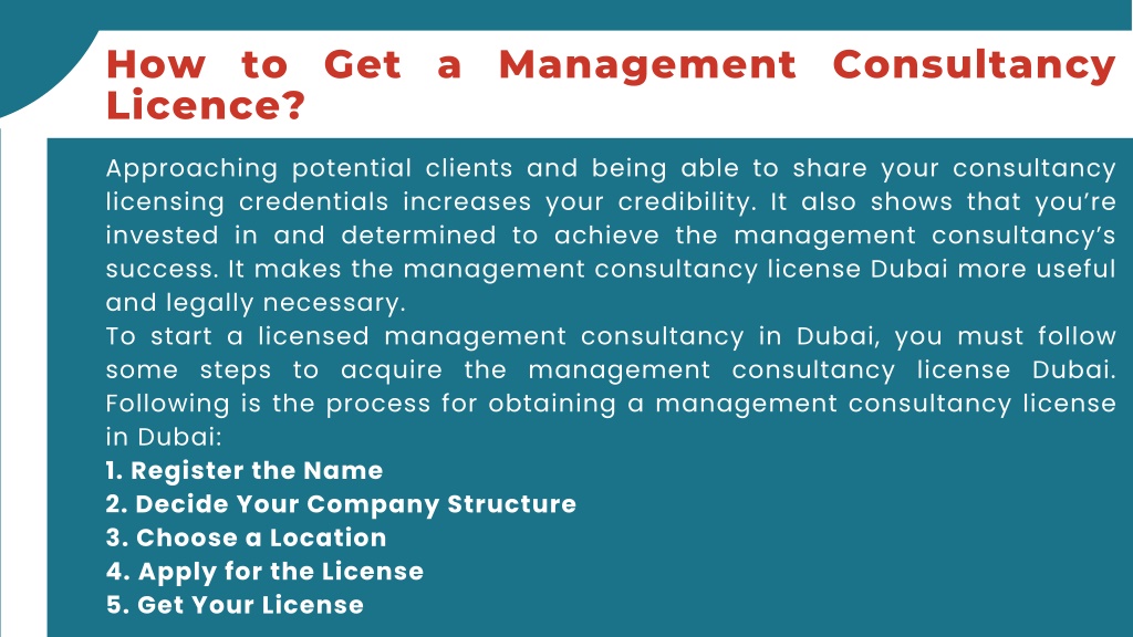 PPT - How to Obtain a Management Consultancy License Dubai PowerPoint ...
