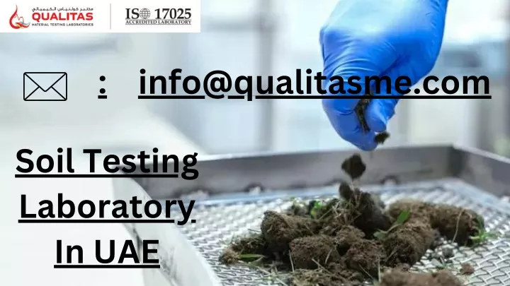 PPT - Soil Testing Laboratory In UAE PowerPoint Presentation, free ...