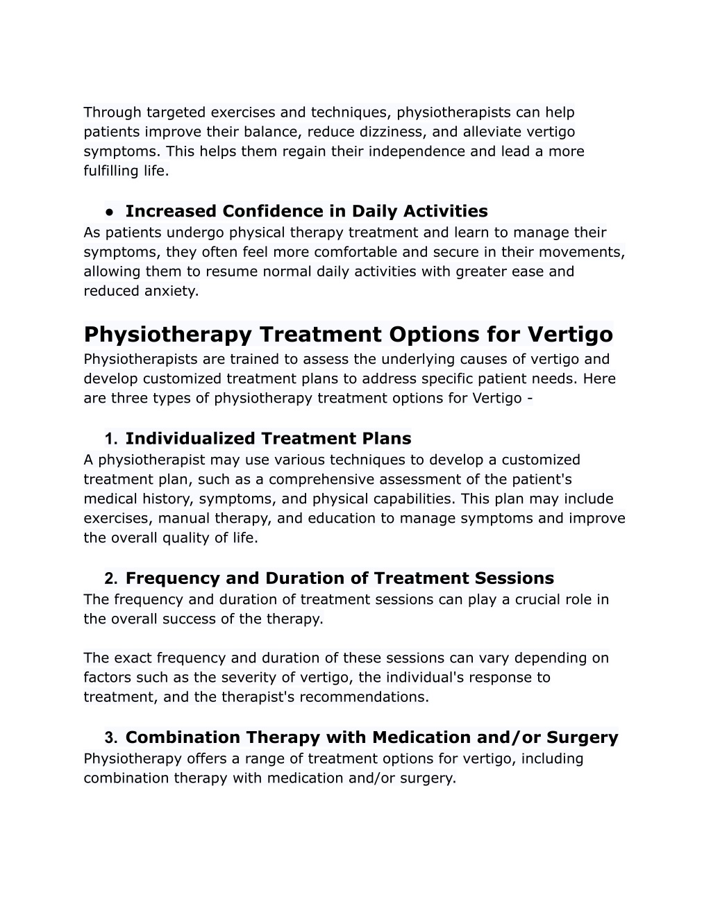 PPT - Physiotherapy for Vertigo_ Exercises, Benefits, and Treatment Options PowerPoint ...