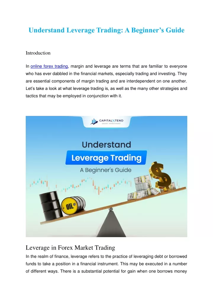 PPT - Understand Leverage Trading- A Beginners Guide - CapitalXtend ...