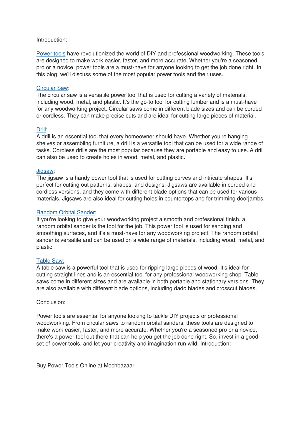 PPT - power tools PowerPoint Presentation, free download - ID:12108925