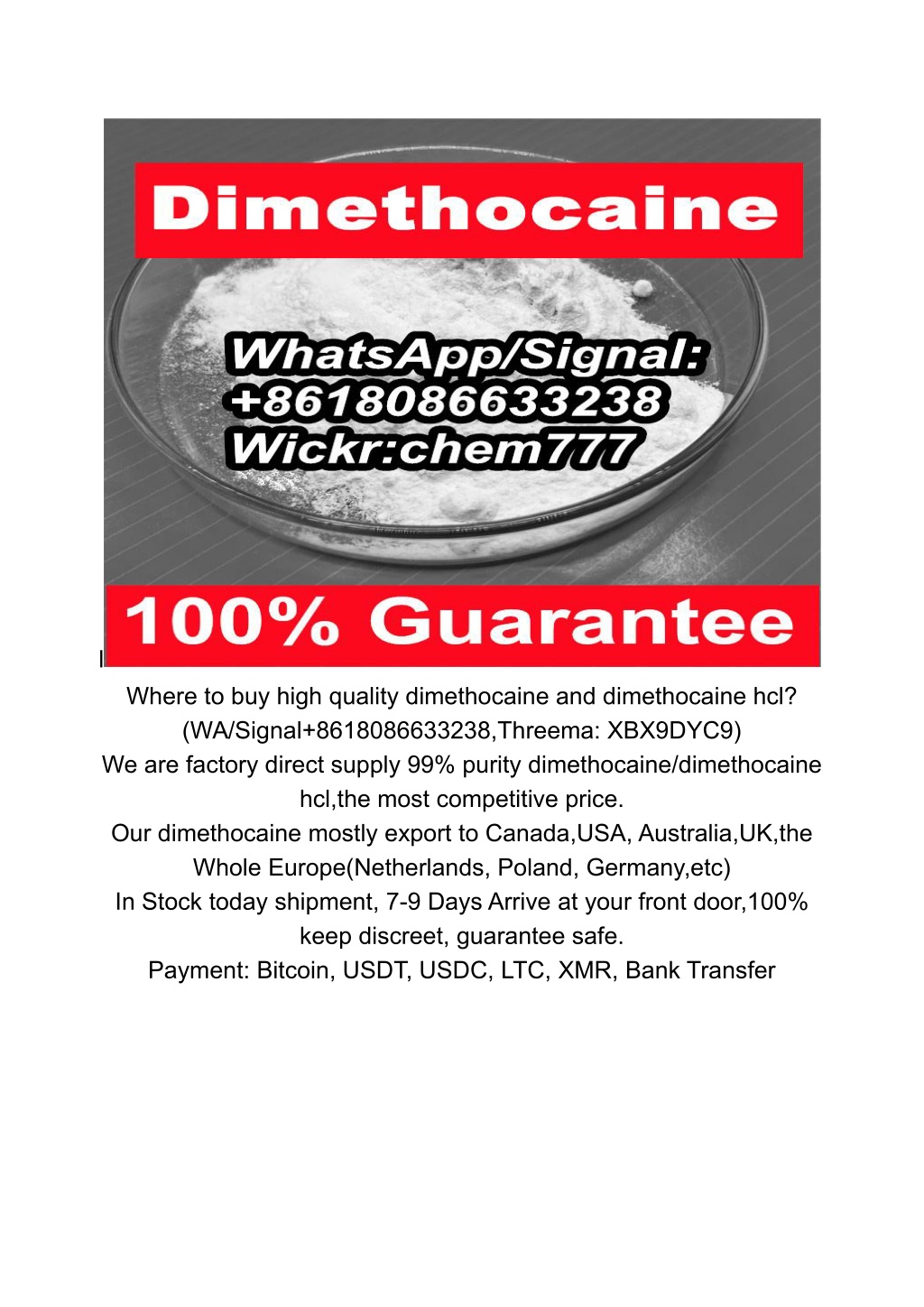 PPT - buy dimethocaine China cas 553-63-9 PowerPoint Presentation, free ...