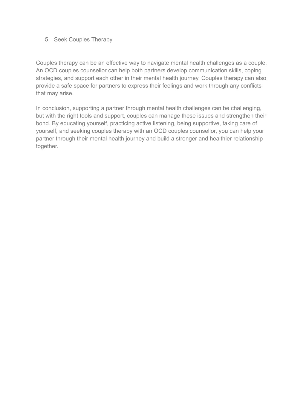 Ppt Couples Therapy How To Support Your Partner Through Depression
